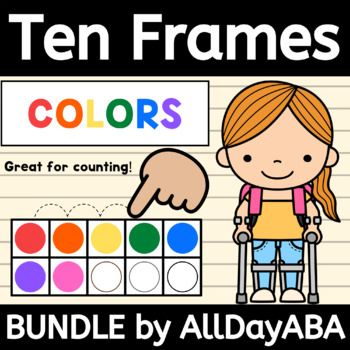 Printable Tens Frame BUNDLE with Color Ten Frames for Counting to 10