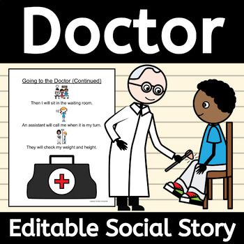 Going to the Doctor Social Story for Getting a Checkup at the Office ...