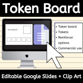 Editable Token Board Google Slides Template with Clip Art for ...