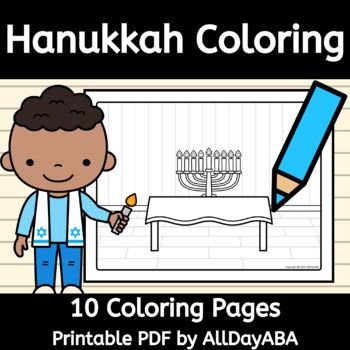 Hanukkah Coloring Pages and Easy Crafts Sheets for Preschool Activity ...