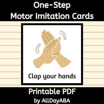 One-Step Motor Imitation Cards for PEAK Direct Training Goal 4B Imitate ...