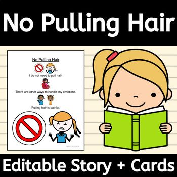 No Pulling Hair Social Skills Story