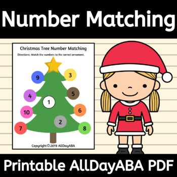FREE Christmas Tree Number Matching Worksheet for Preschool ...