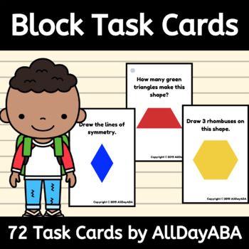 Pattern Blocks Task Cards for 2D Shapes and Beginning Geometry Math ...