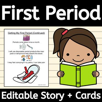 Getting My First Period Social Script Story for Puberty Having a ...