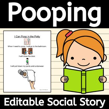 Pooping Social Story for I Can Poop in the Potty and Toilet Training ...