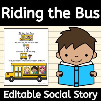 Riding the Bus Social Skills Story EDITABLE