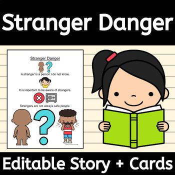 Stranger Danger Social Skills Story EDITABLE for Safety, Situational ...