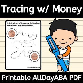 Money Matching Tracing Worksheets - Identifying Coins and Coin Values
