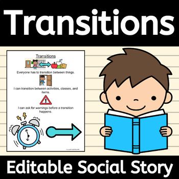Transitions Social Skills Story for Transitioning Between Items and ...
