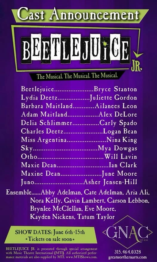 The cast of "Beetlejuice Jr."