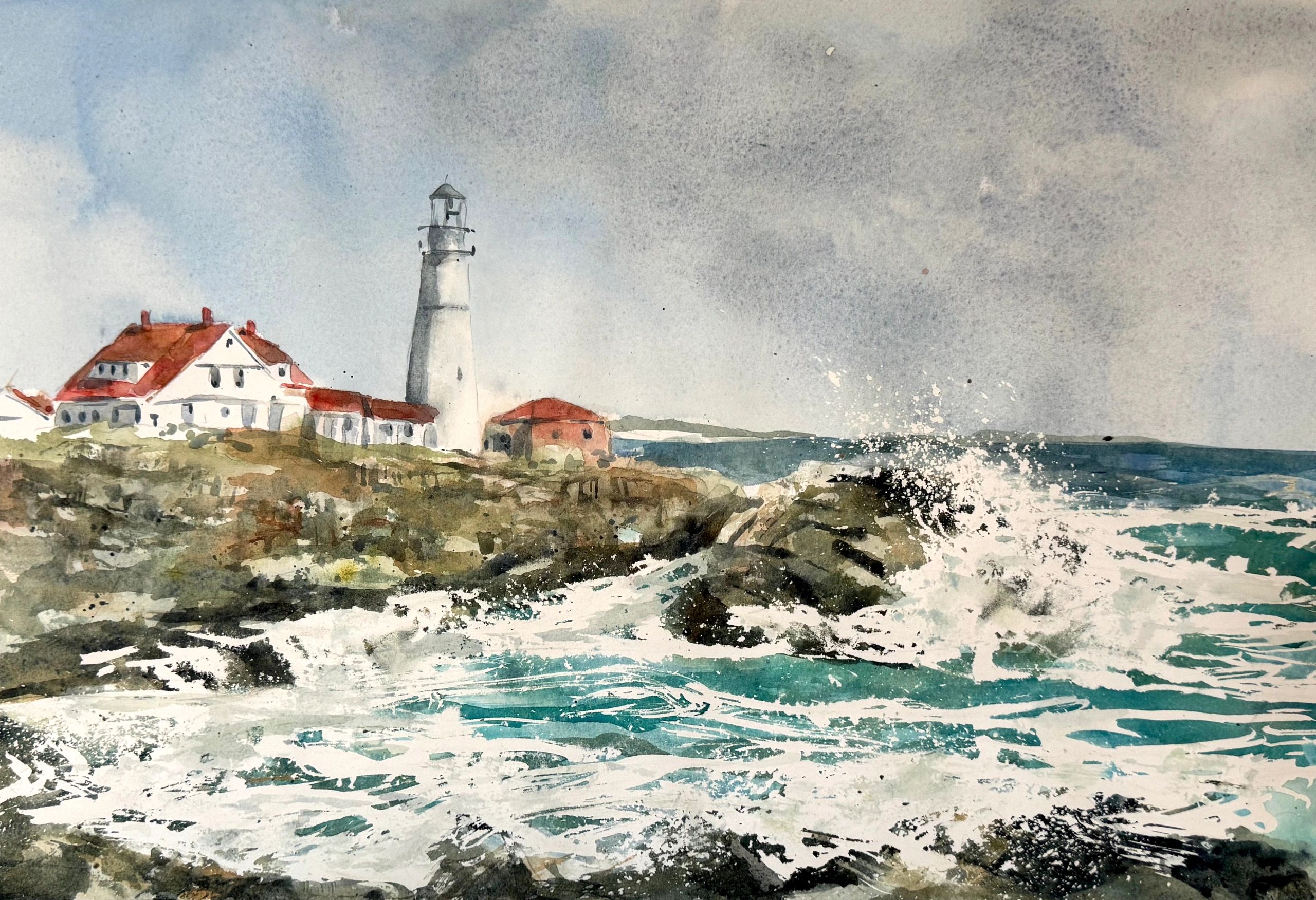 Paint a Loose & Easy Lighthouse in Watercolor