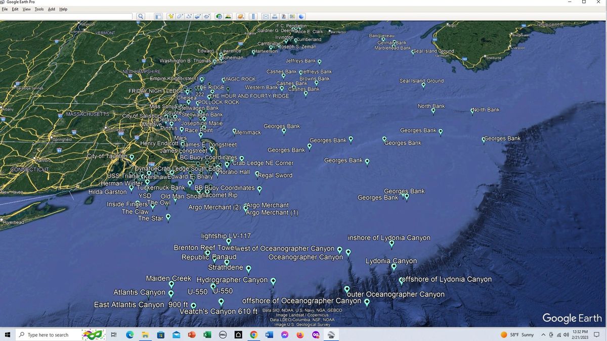 Cape Cod & Gulf of Maine Digital GPS Fishing Map