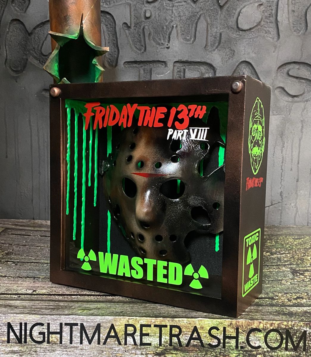Friday the 13th Part 8 VIII Jason Takes Manhattan Toxic Waste Mask Display