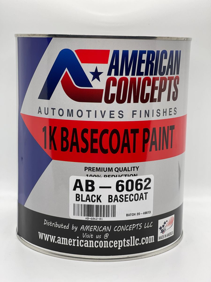 1K BASECOAT BLACK - GALLON