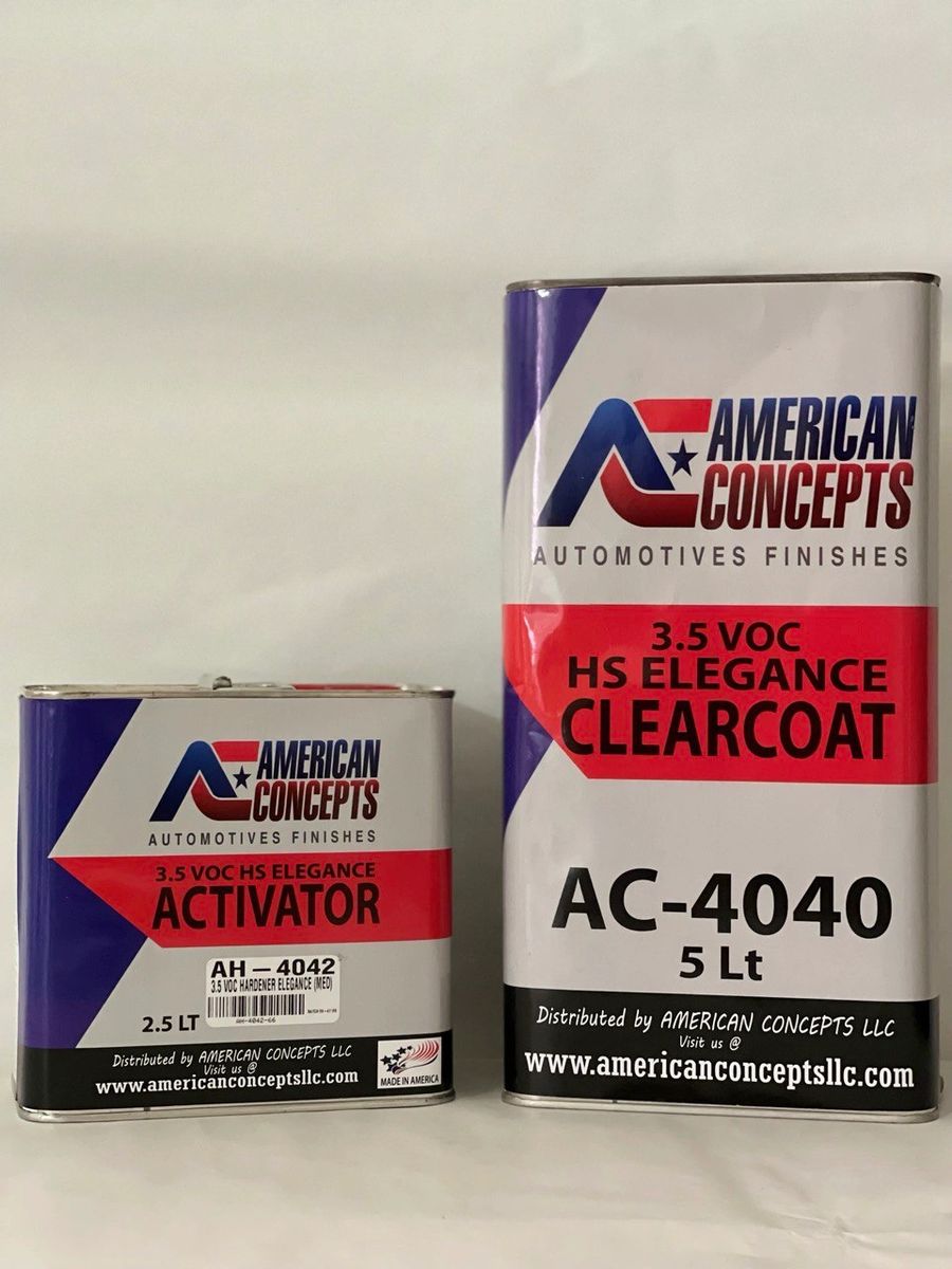 **PROMO SALE** AUTOMOTIVE URETHANE CLEARCOAT KIT AC-4040 2:1 5L w/ 2 ...