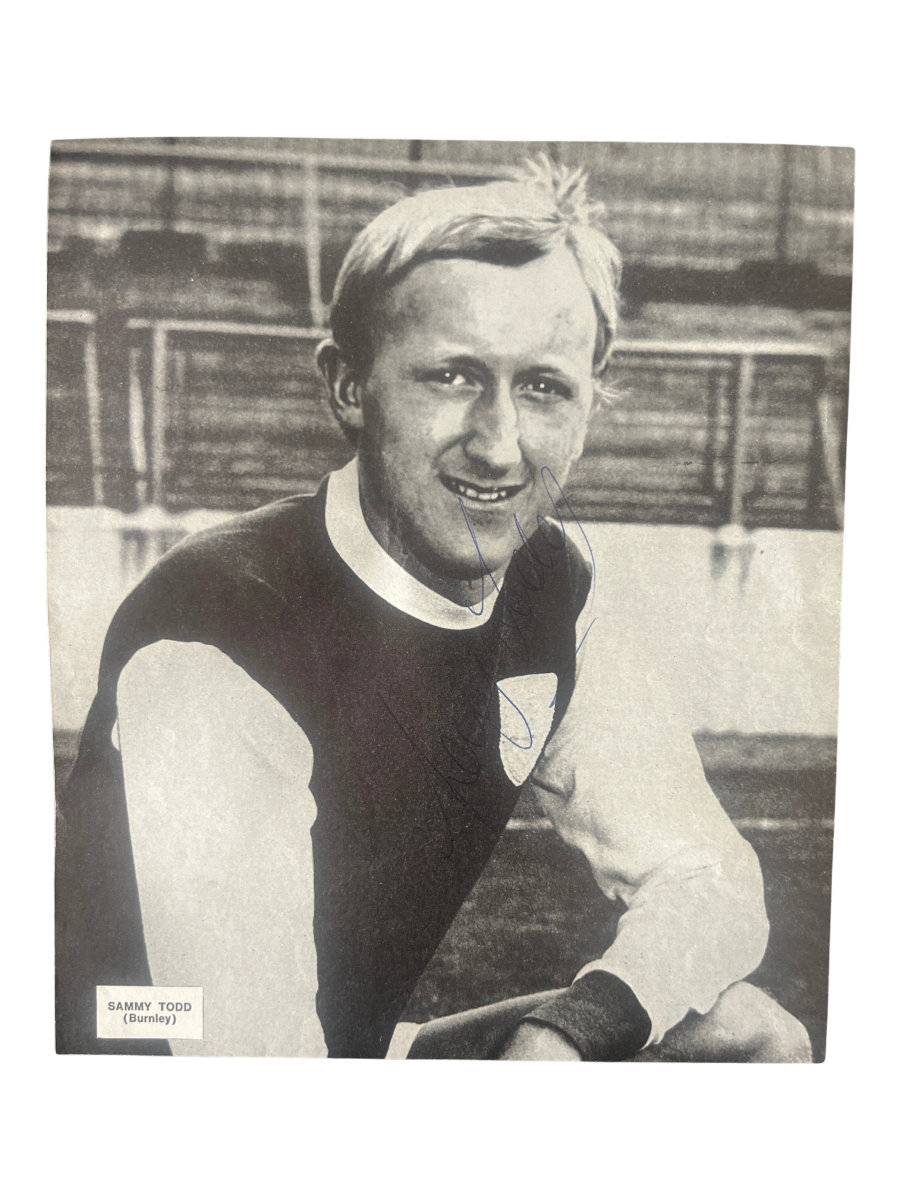 Sammy Todd Signed Magazine Photo