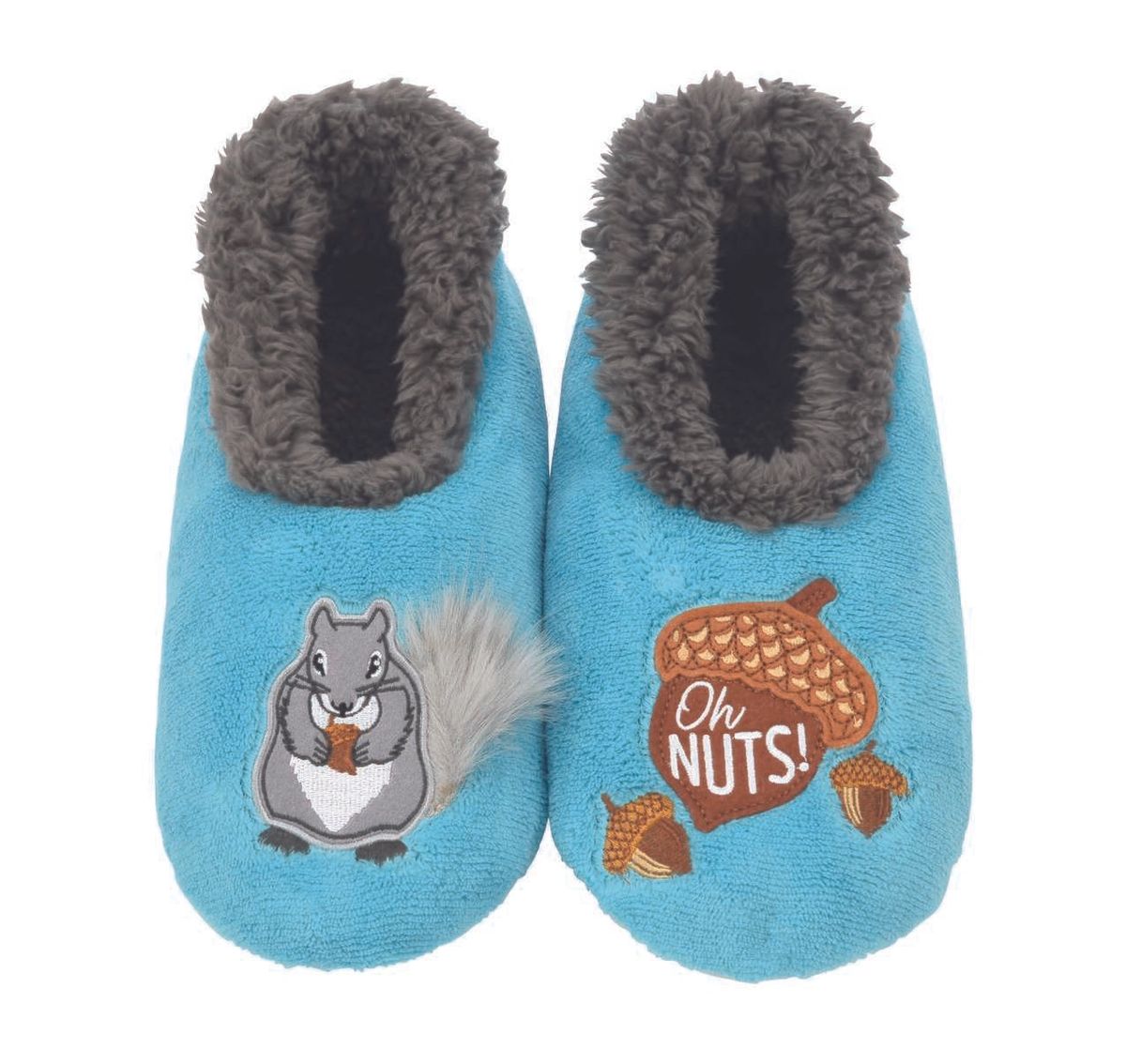 Snoozies Slippers - Squirrel Oh Nuts!