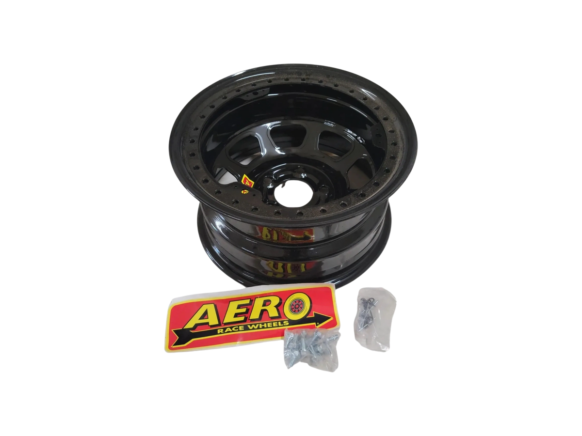 AERO 53 Series 5x5 IMCA Certified 15 x 8 Black Wheel, 2 Backspace