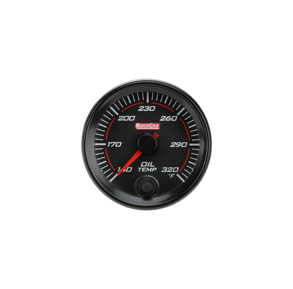 QuickCar Racing Products Oil Temperature Gauge, Redline