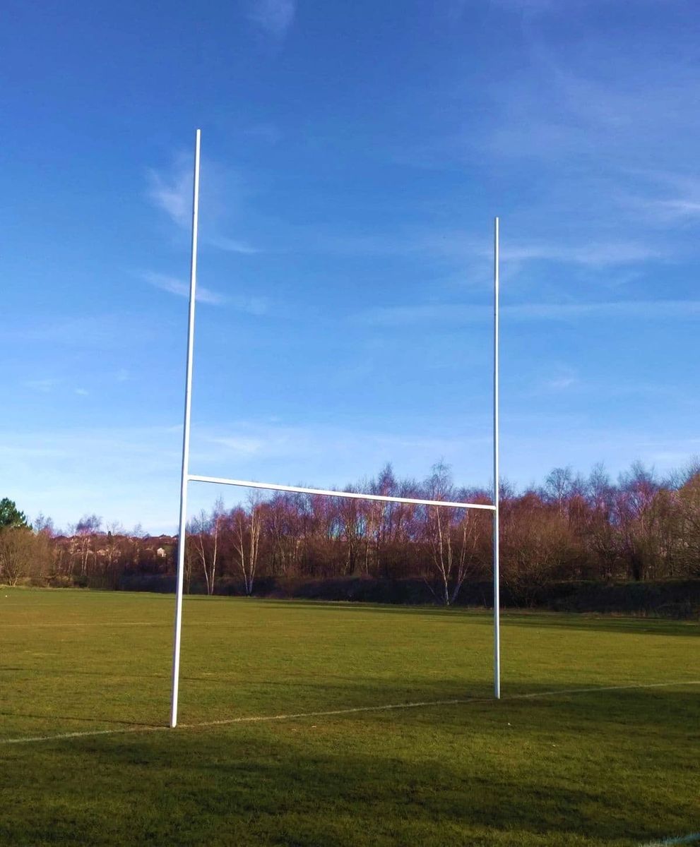 Youth Rugby Post 5.6m high x 4.6m wide - Aluminium fixed position ...