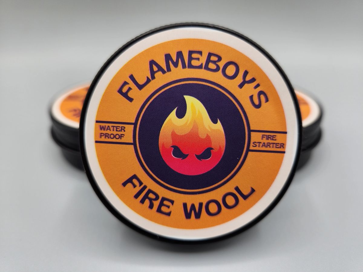 FLAMEBOY'S FIRE WOOL STICKY FIRE STARTER - 2OZ
