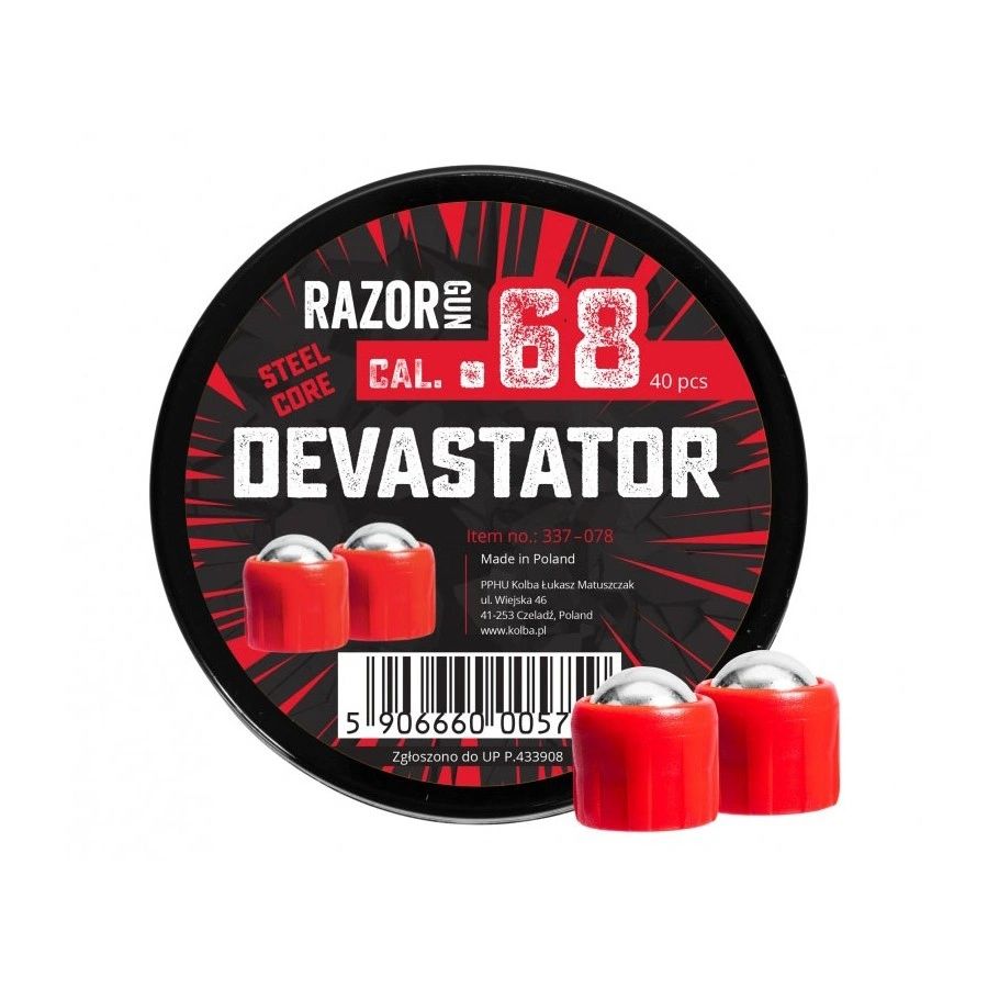 DEFENSE INNOVATIONS DEVASTATOR .68 CAL PROJECTILES