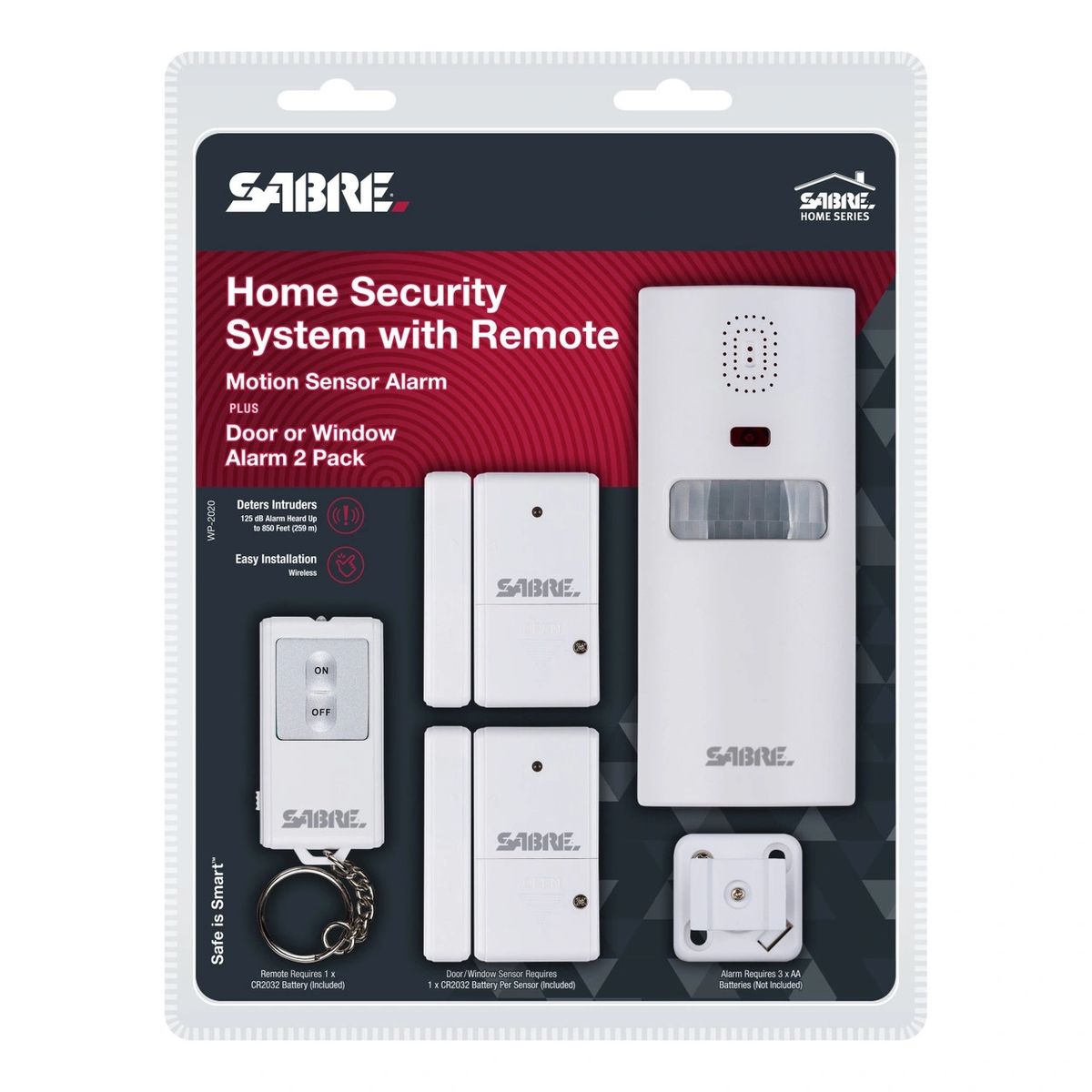 SABRE WIRELESS HOME SECURITY SYSTEM WITH REMOTE