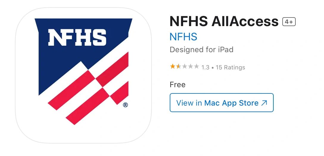 NFHS All Access App & Rules App