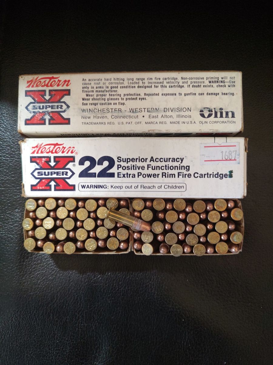 Western 2 box sleeve 22 Long Rifle