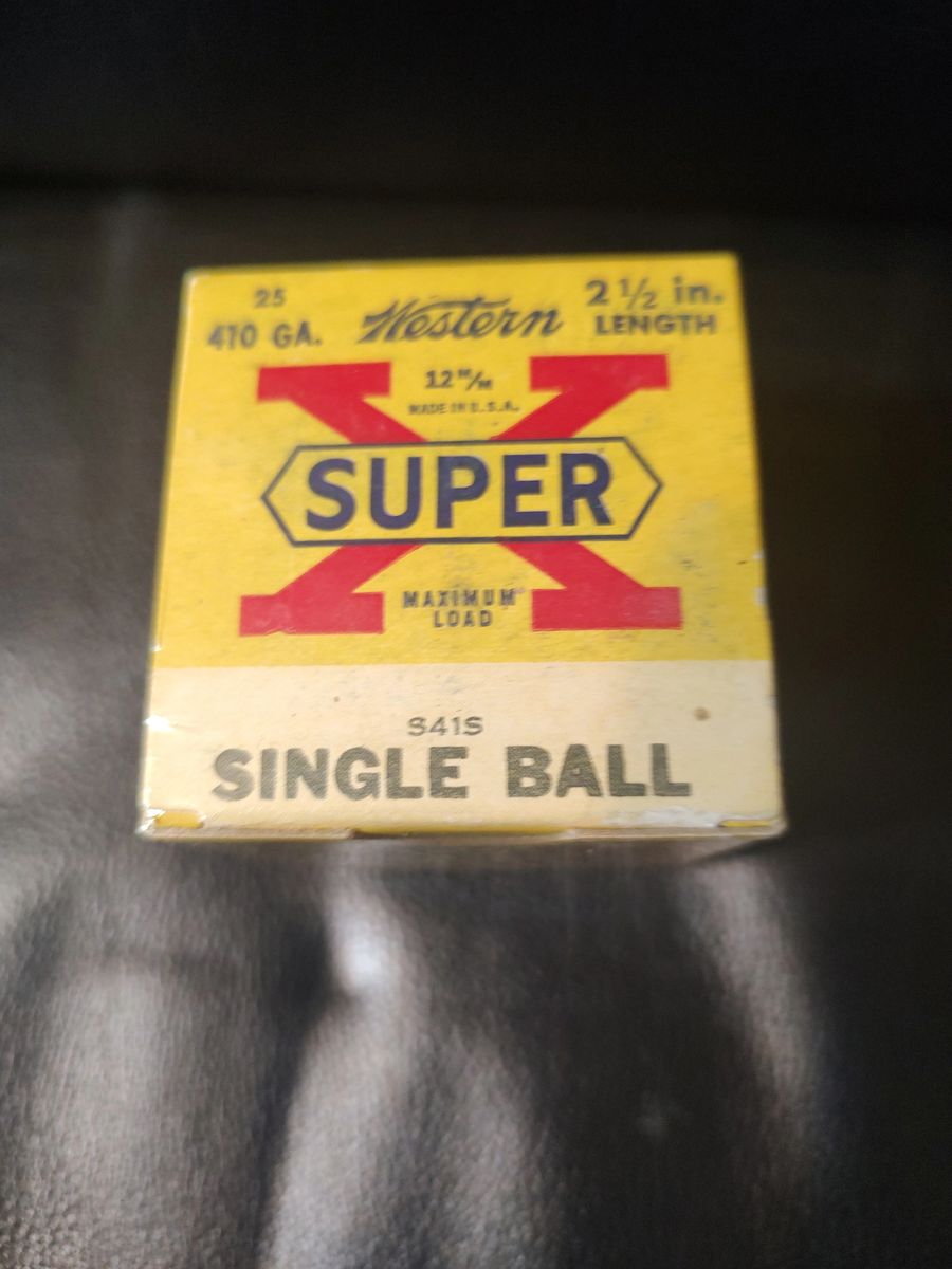 Rare Western Single Ball 2 1/2 inch .410