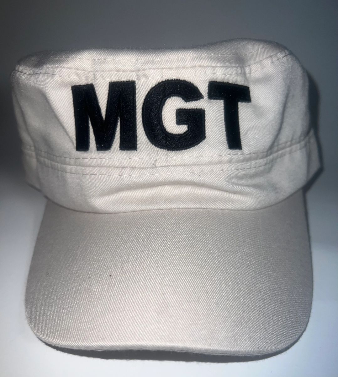 MGT LIGHT TAN HAT BLACK STITCH