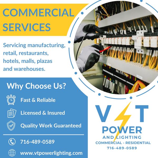 Commercial, Industrial, Residential - VT Power & Lighting