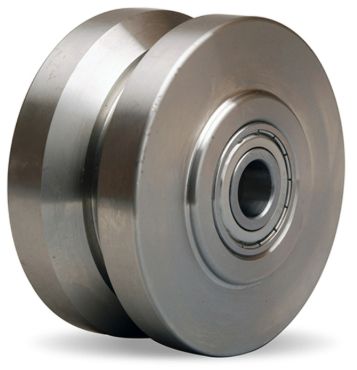 4 x 2 Machined Steel V-Groove Wheel