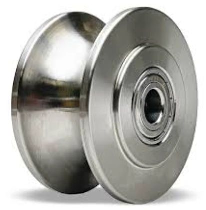 5" Machined Steel U-Groove Wheel