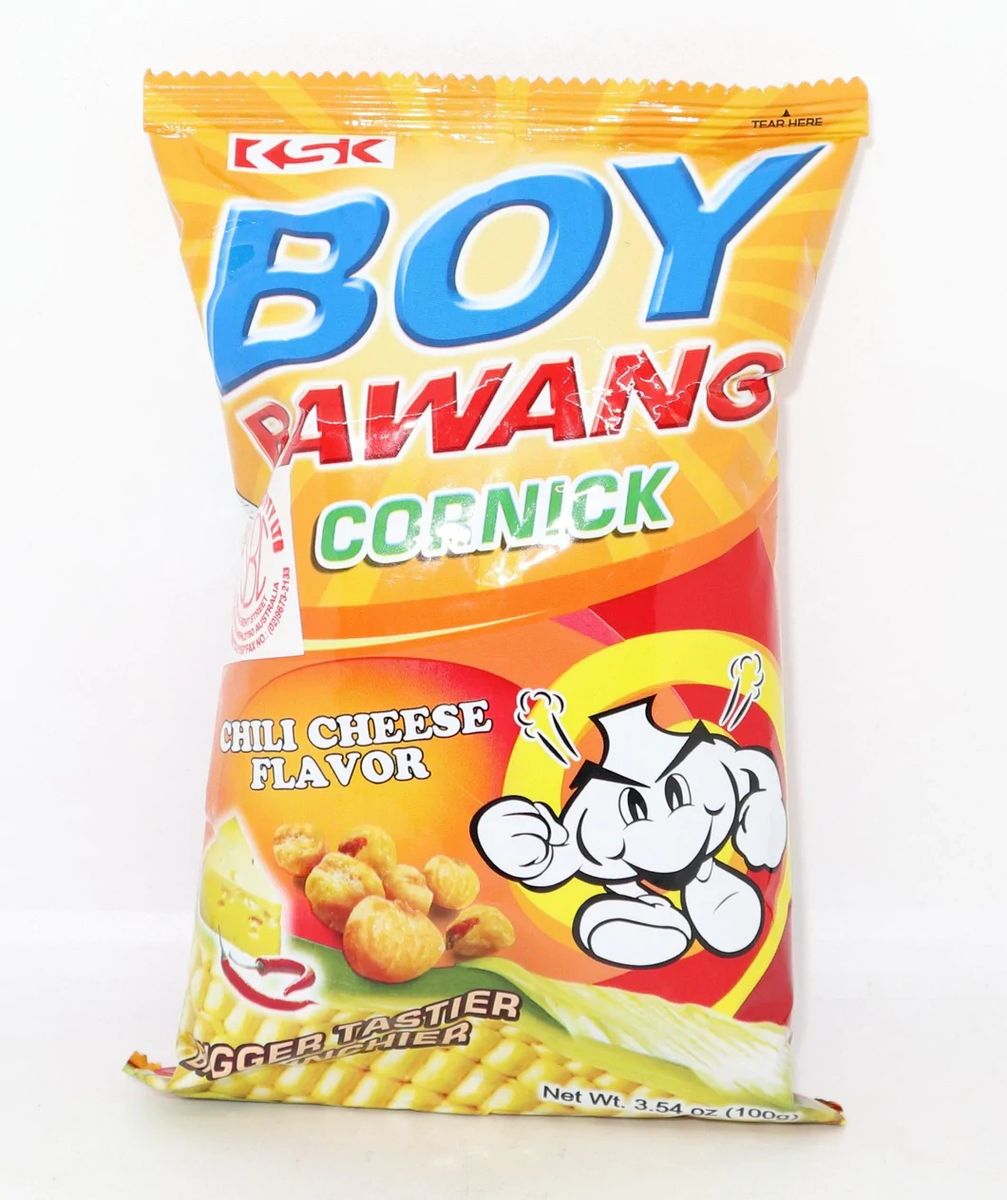 Boy Bawang Cornick Chili Cheese Flavor 90g