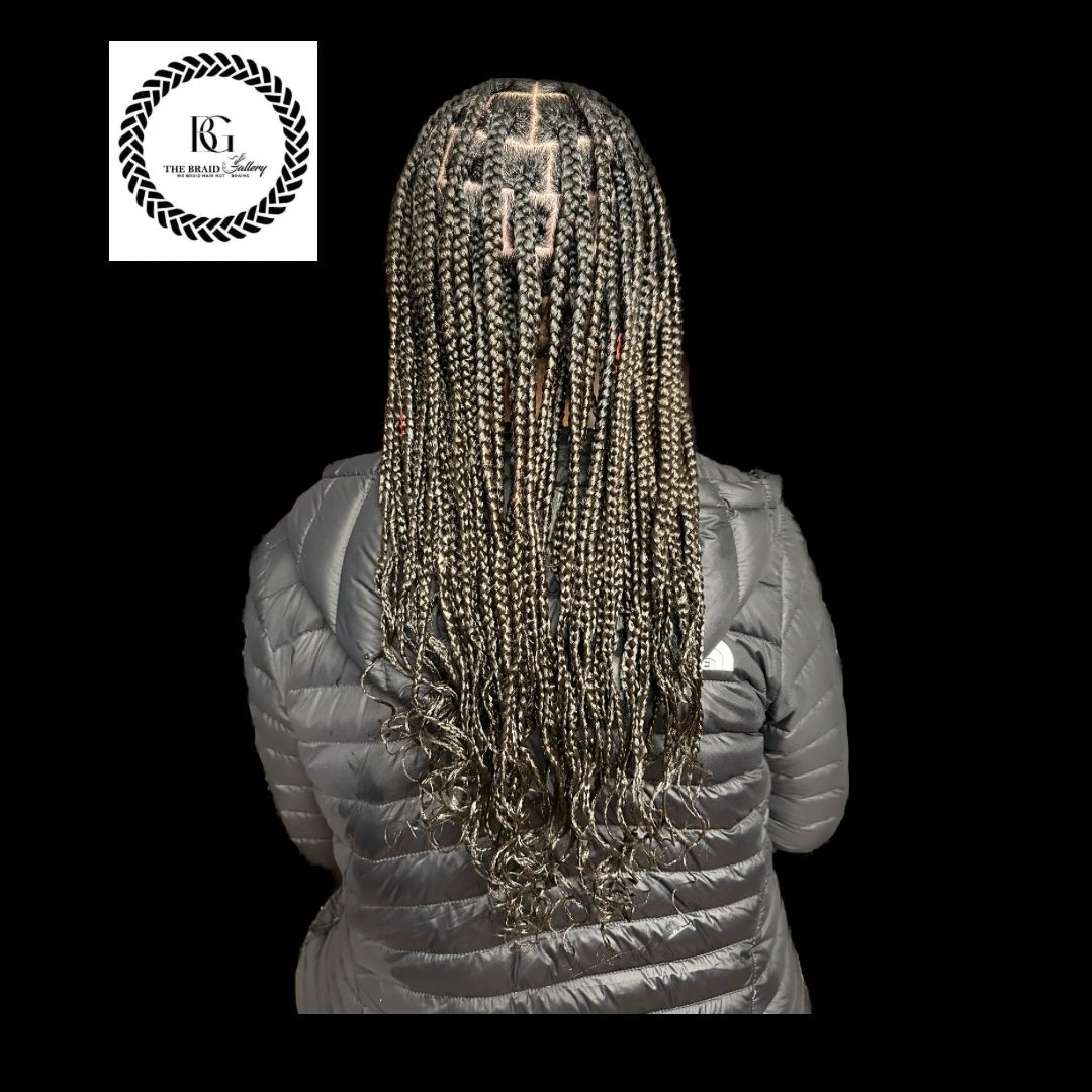 Knotless Box Braids Medium Mid Length