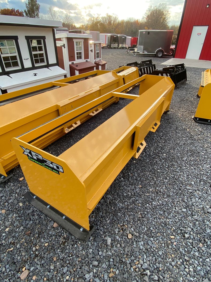 Express Steel 10FT Skid Steer/Tractor Snow Pusher With Drag Back 30" Tall