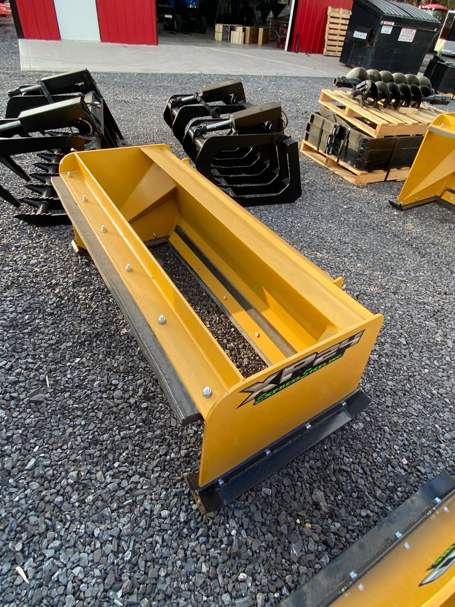 Express Steel 5FT Skid Steer/Tractor Snow Pusher With Drag Back 24" Tall
