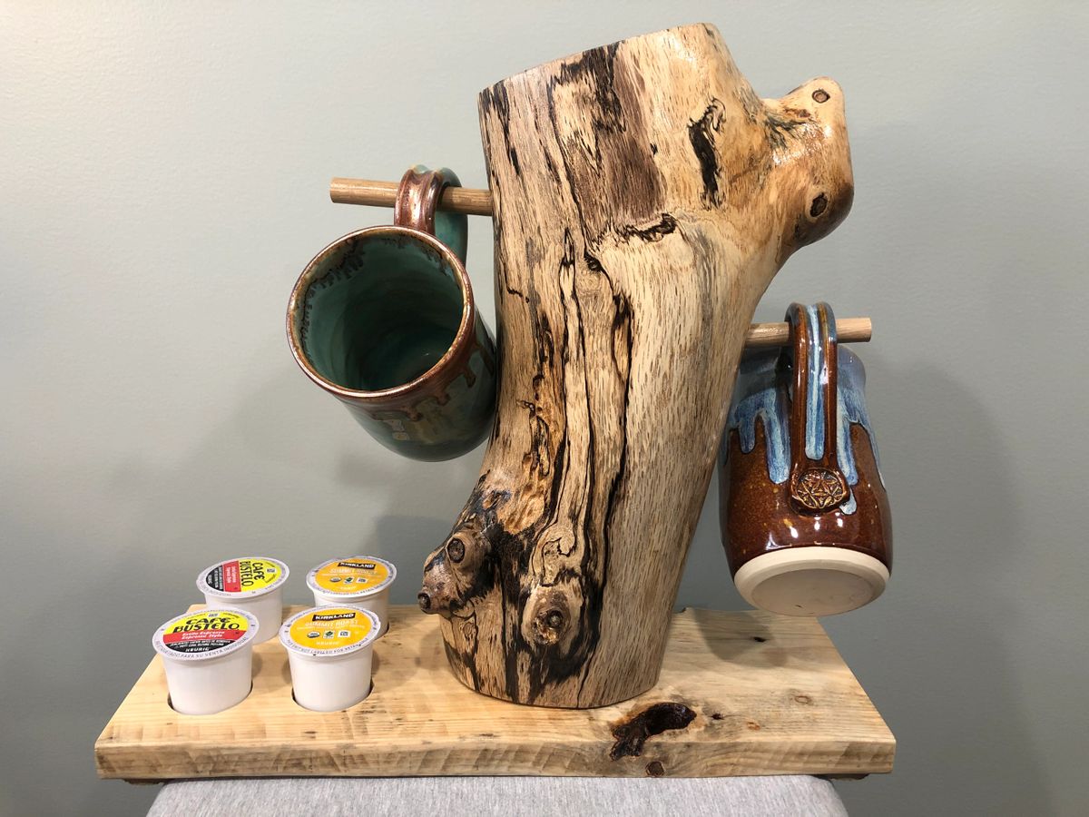 Tree Mug Stand (2 cups) with KCup Holders:#5