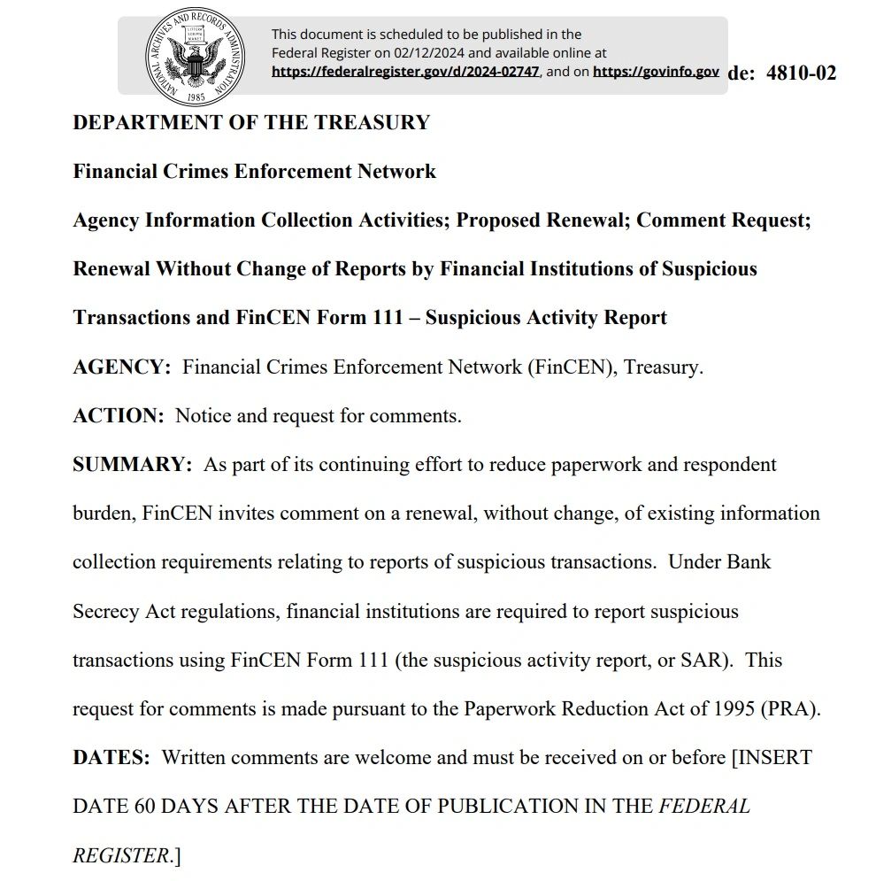 FinCEN: "It Takes Less Than Two Hours and $75 to File a SAR"