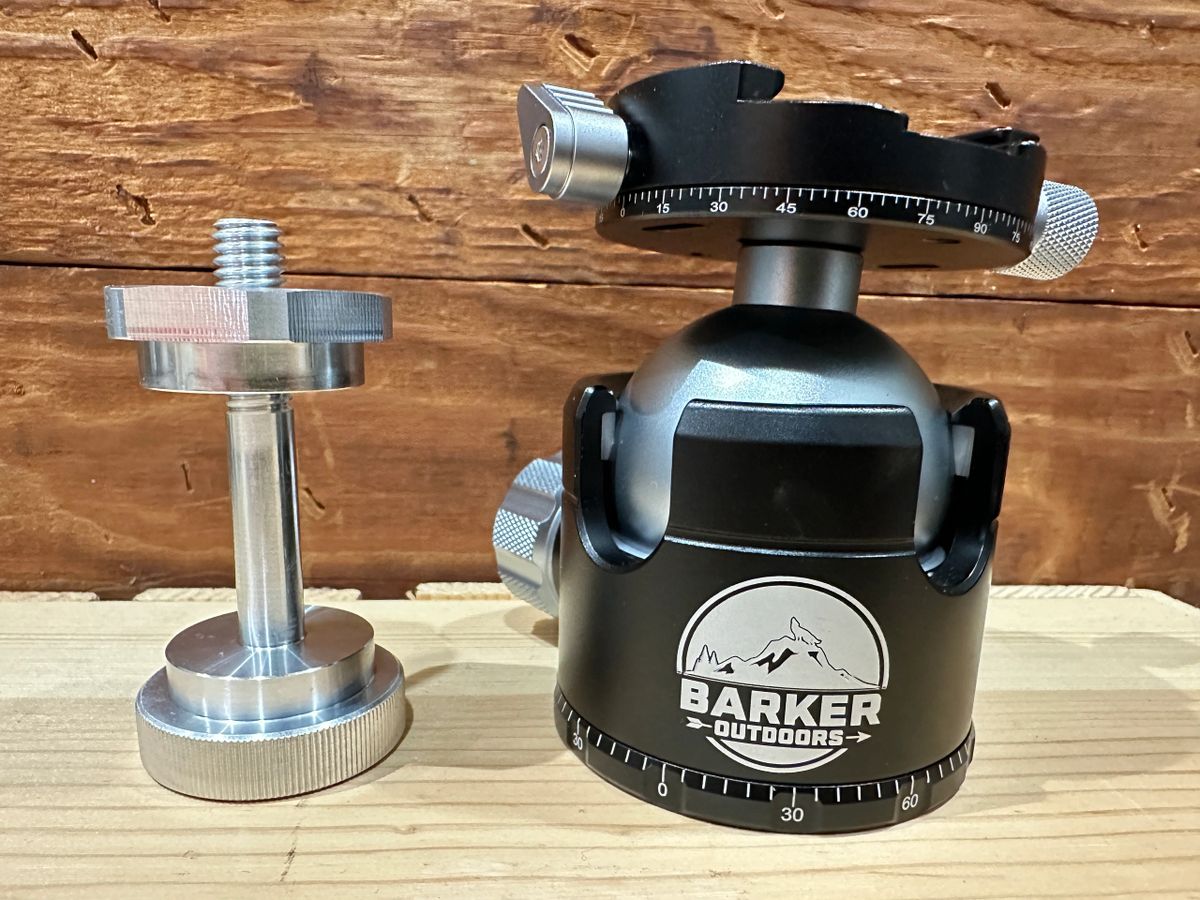 BARKER OUTDOORS BOG POD UPGRADE - 52mm BALLHEAD/ADAPTER COMBO