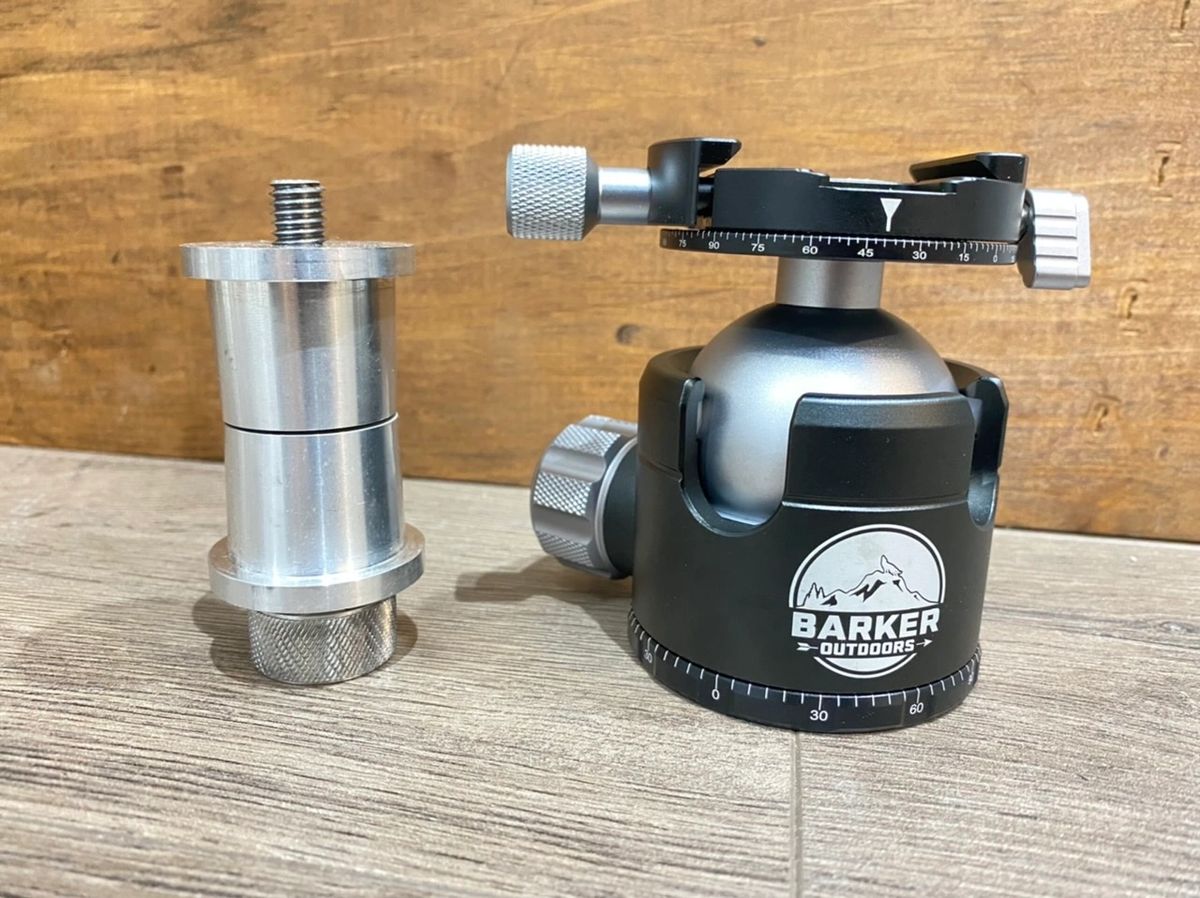 BARKER OUTDOORS BOG POD UPGRADE - 52mm BALLHEAD/ADAPTER COMBO
