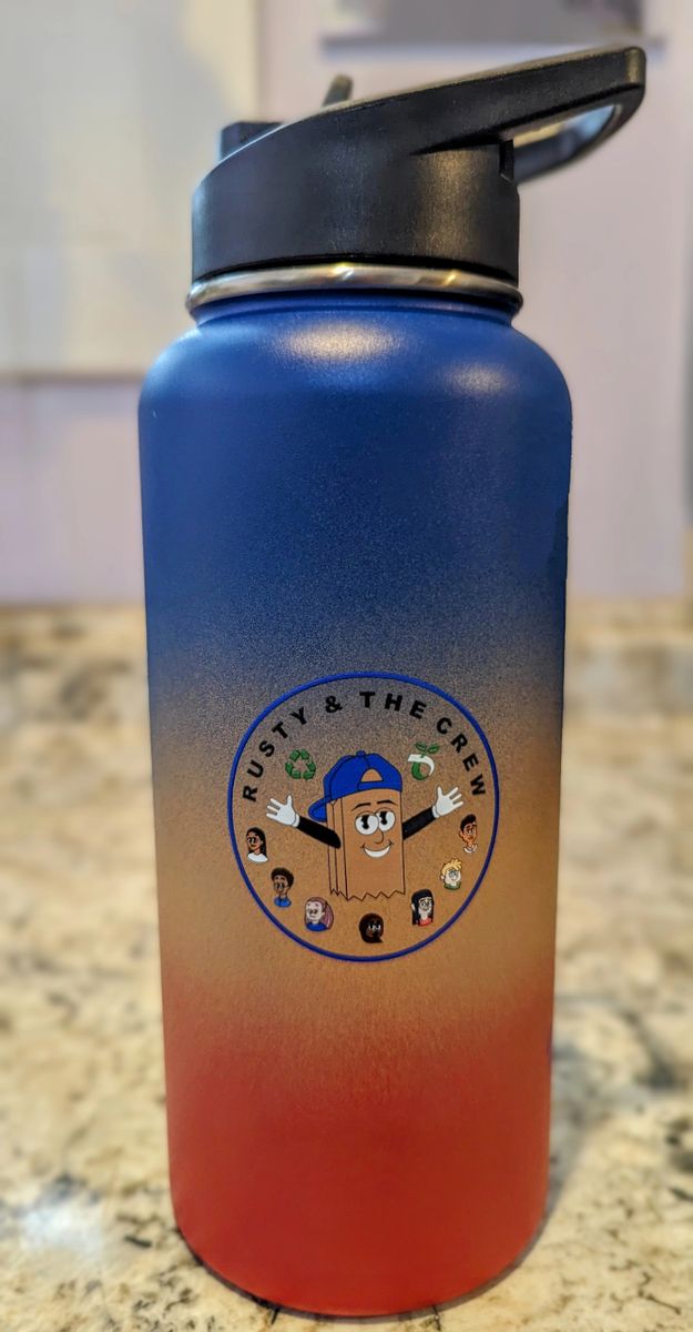 Rusty's reusable water bottle