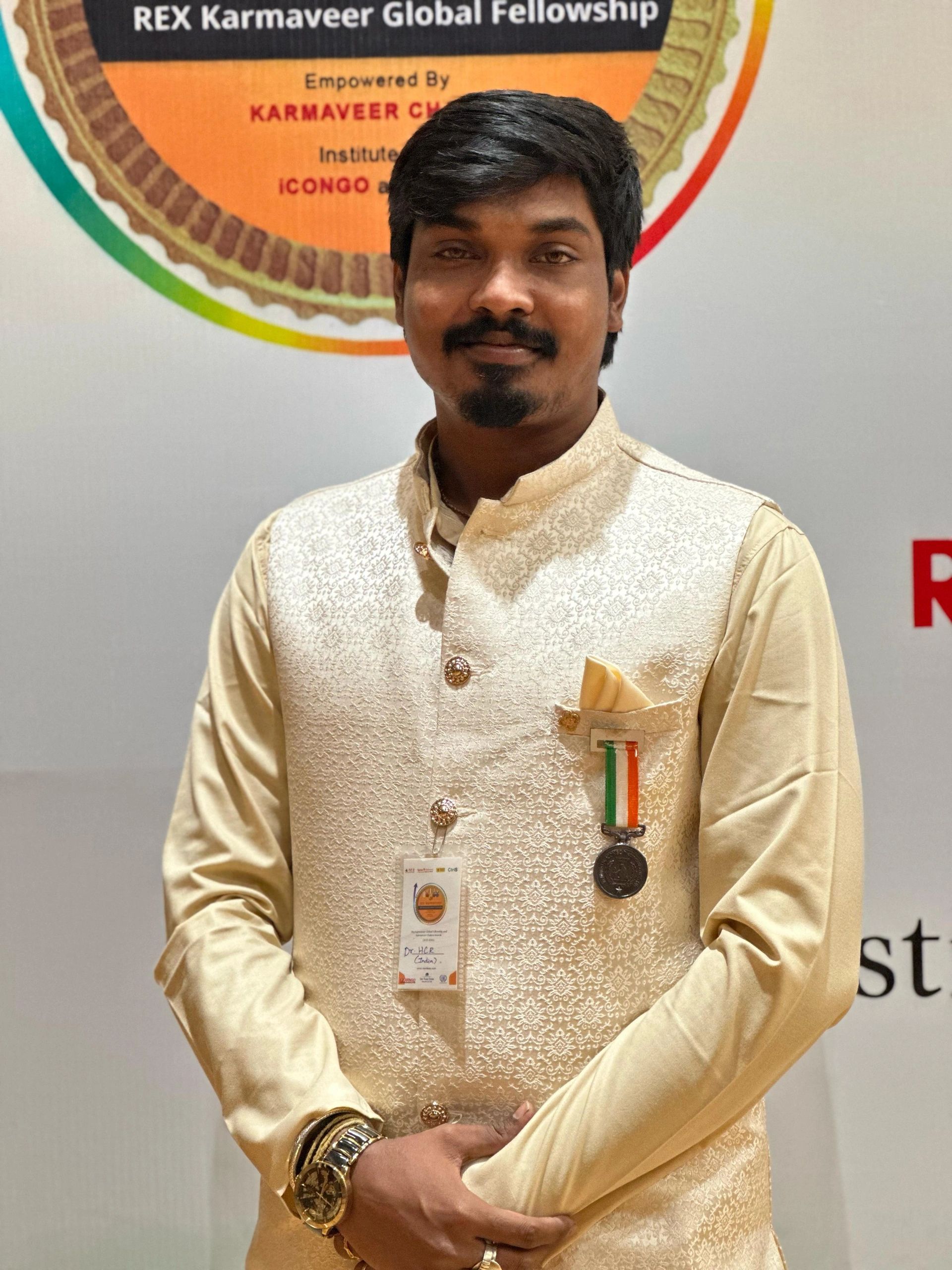Our Founder Received the 2023 Karmaveer Chakra Medal from the UN