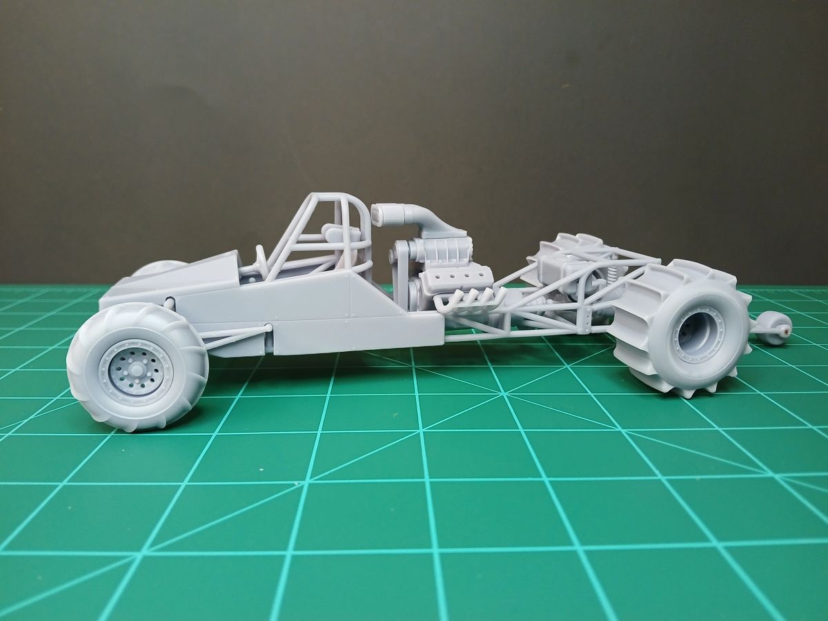 4X4 Sand Drag Rail 1/25 Scale