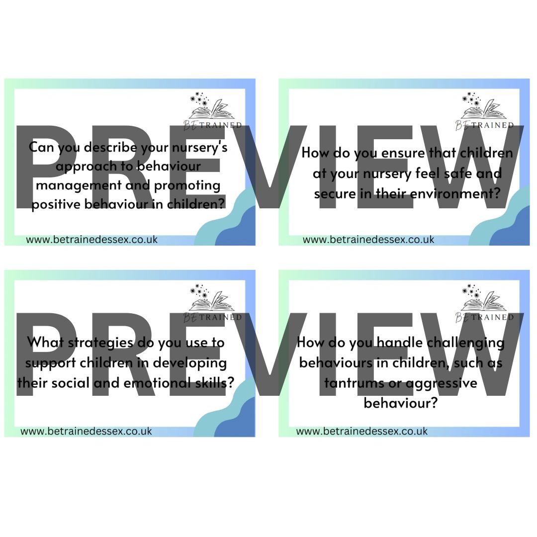 46 Behaviour in Early Years quiz cards