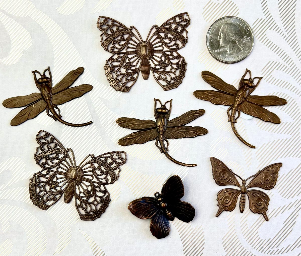 Vintaj Antique Brass Filigree Components