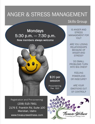 Stress & Anger Management | Treasure Wellness Counseling and Training ...