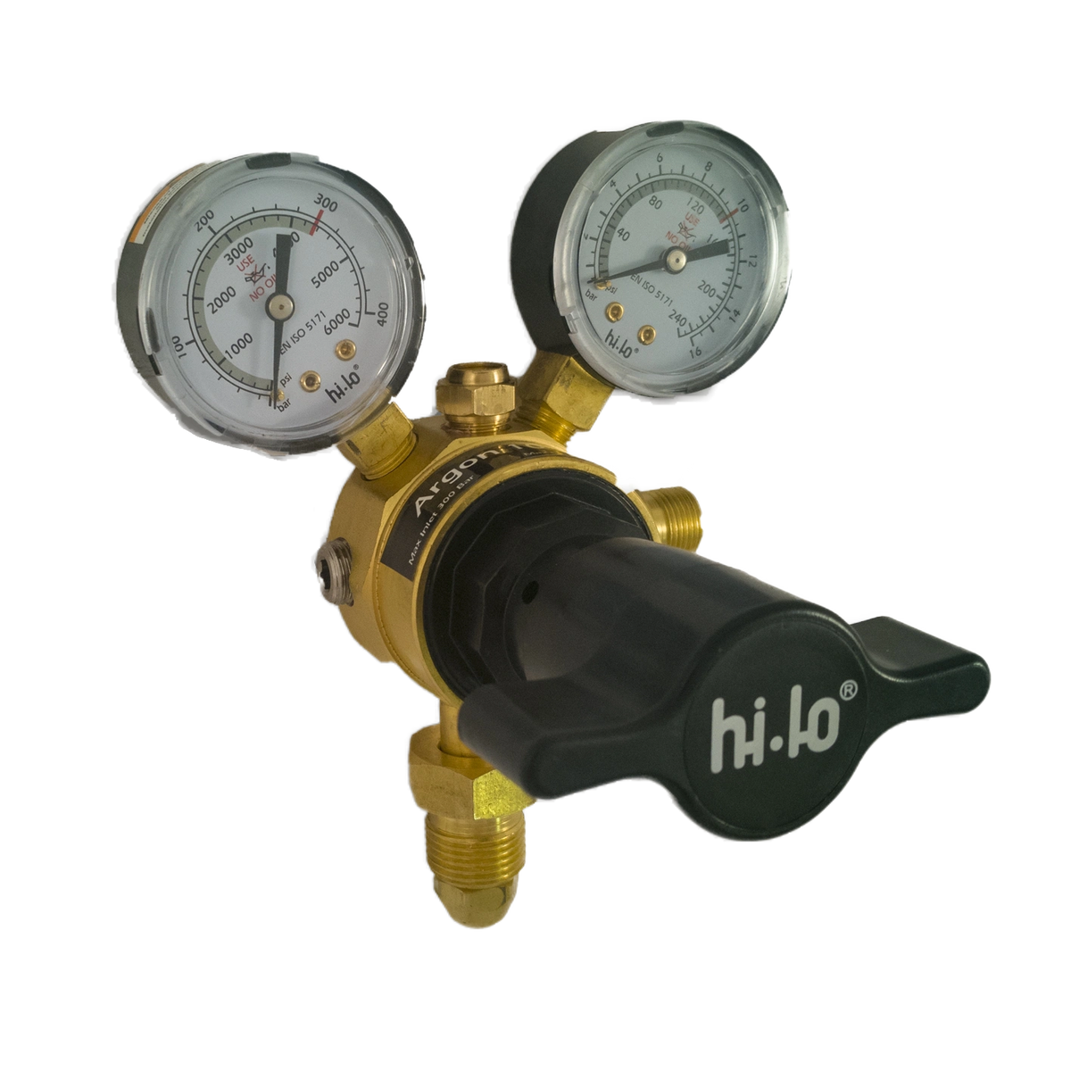 Single Stage Elite 2 gauge Argon 10 bar regulator